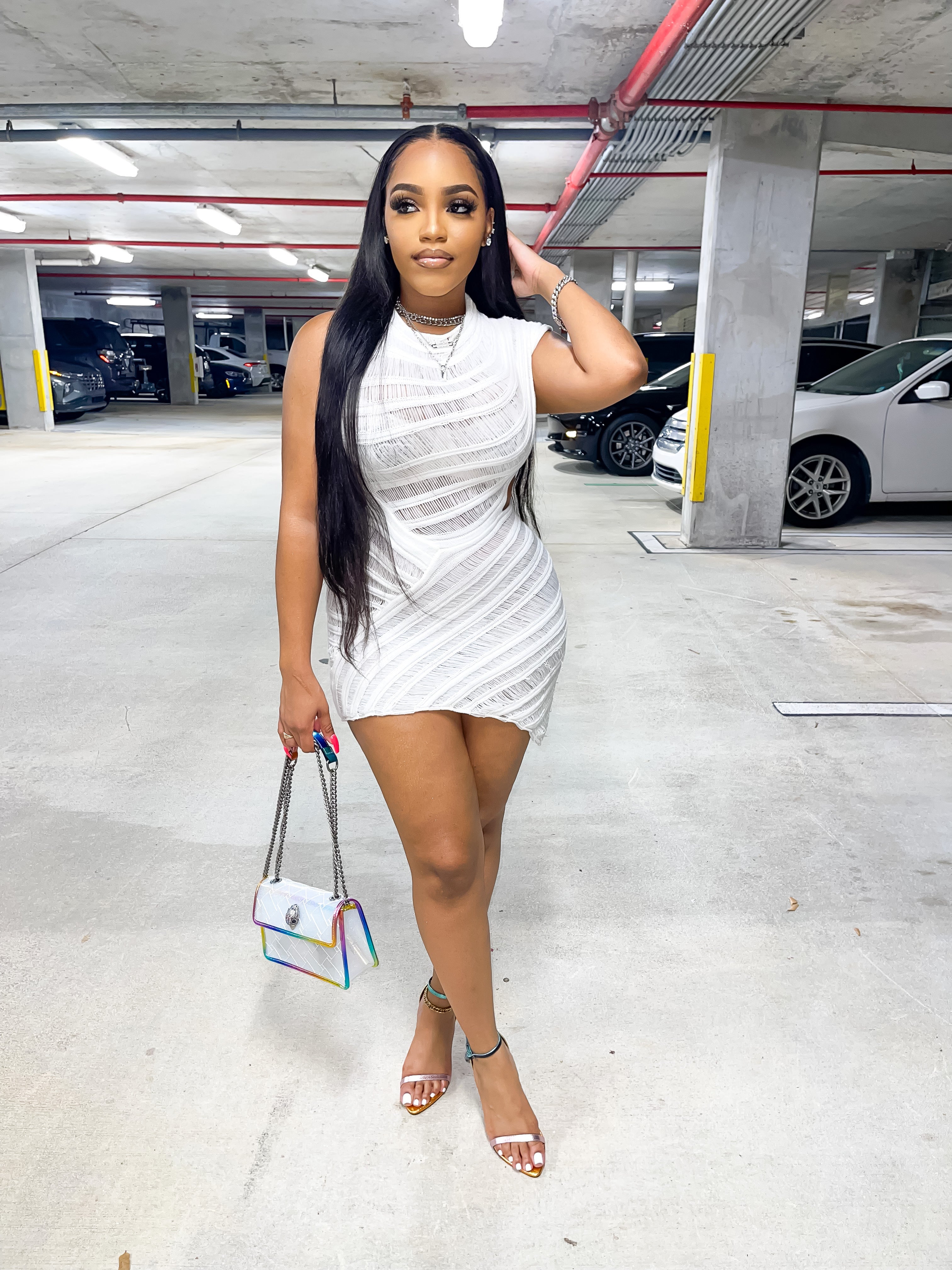Waves White Dress – Bukuri Brand