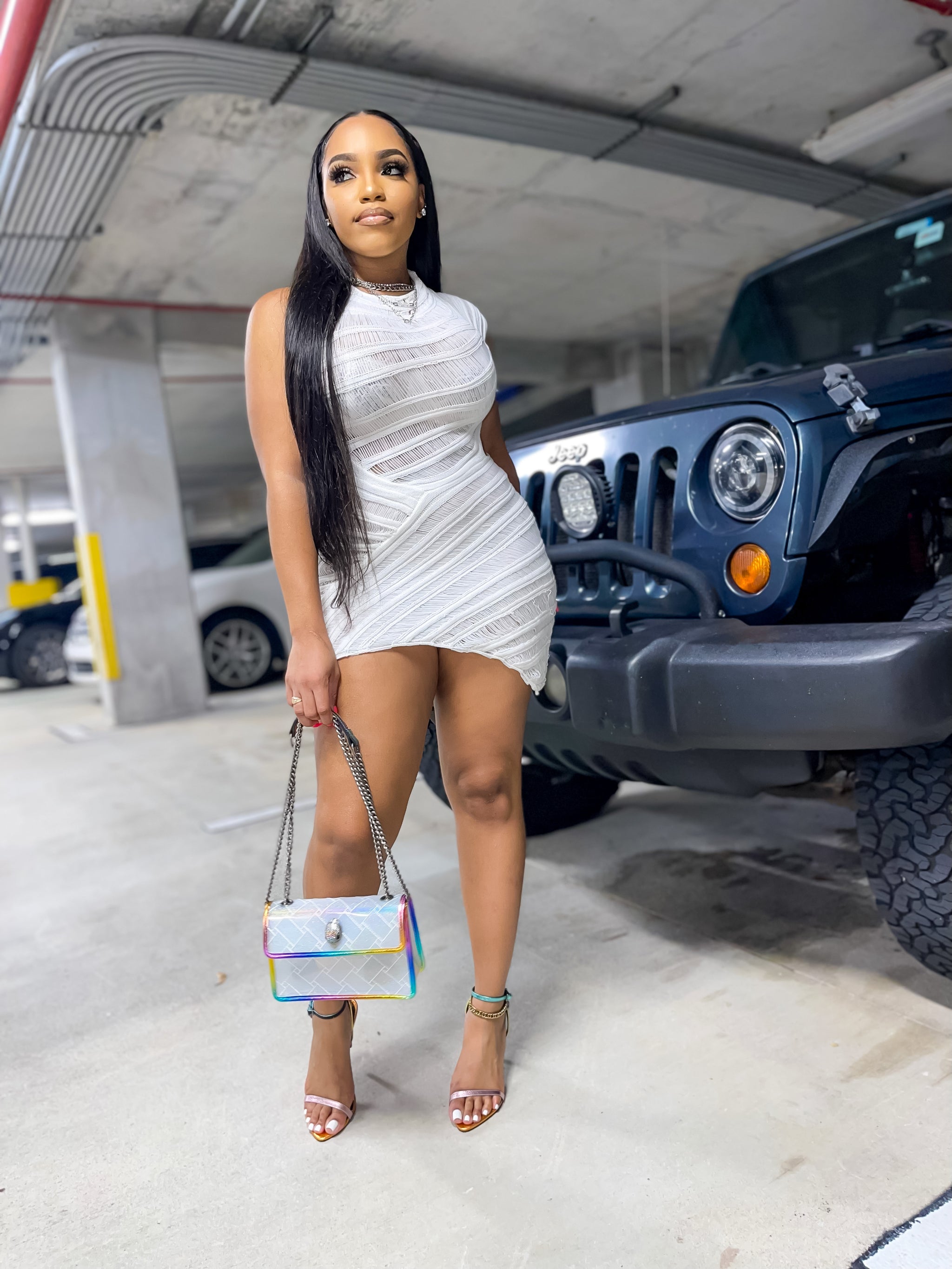 Waves White Dress – Bukuri Brand