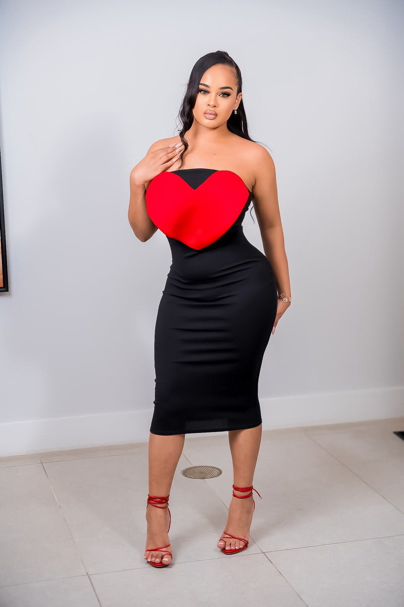 Be Mine Heart Dress – Bukuri Brand